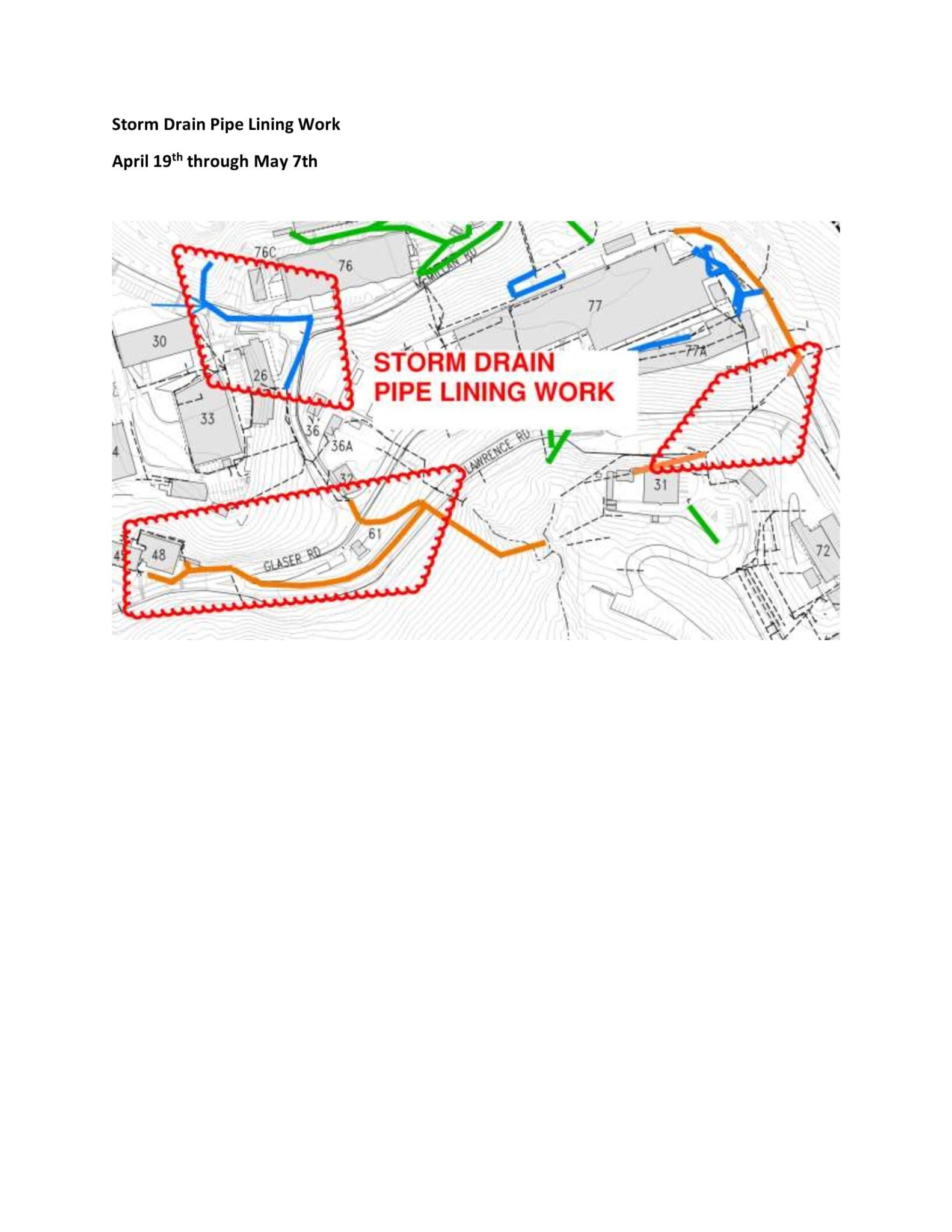 Storm Drain Pipe Lining Work